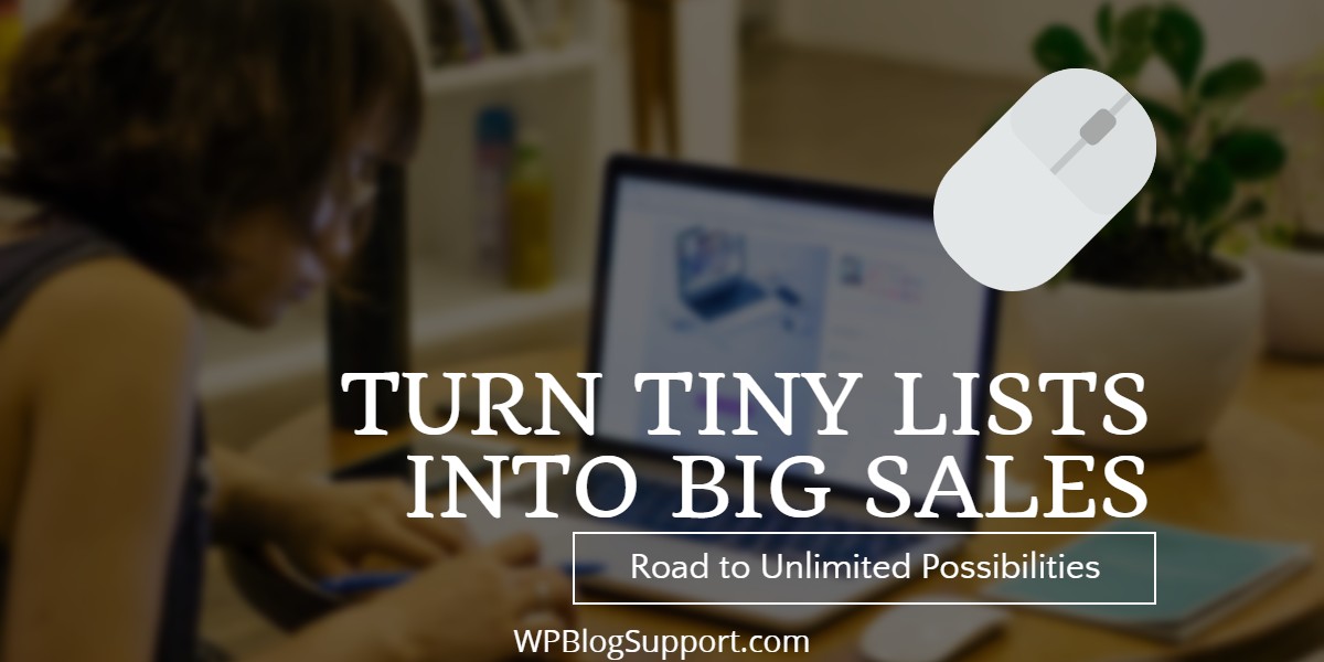 Turn Tiny Lists Into Big Sales WPBlogSupport